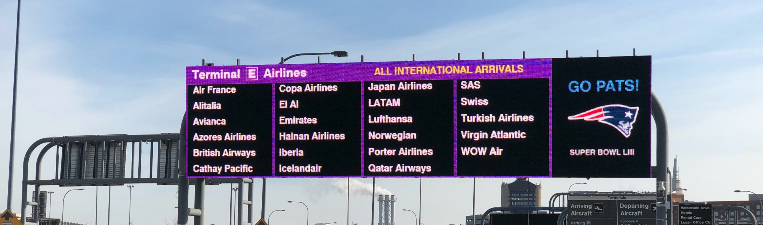 Airport Terminal Signs